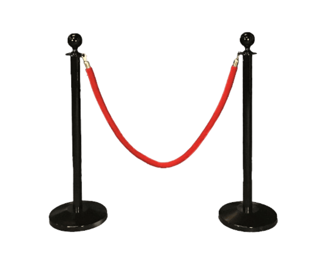 Black/Red Rope Fence | Pretty Little Props